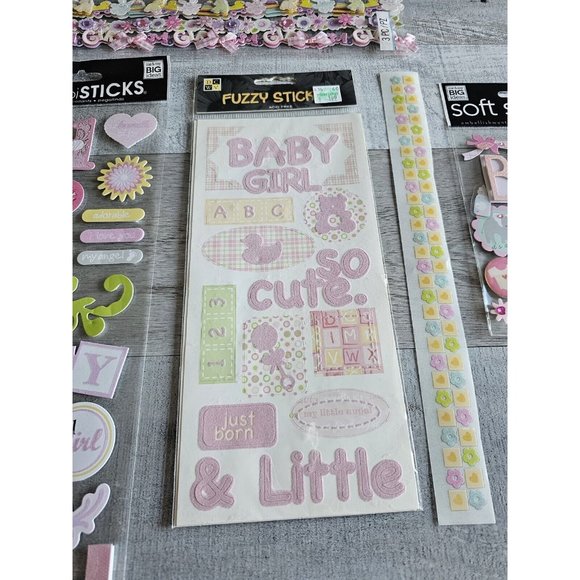 Jolee's Boutique + Others | Office | Sticker Lot Baby Girl Pink ...